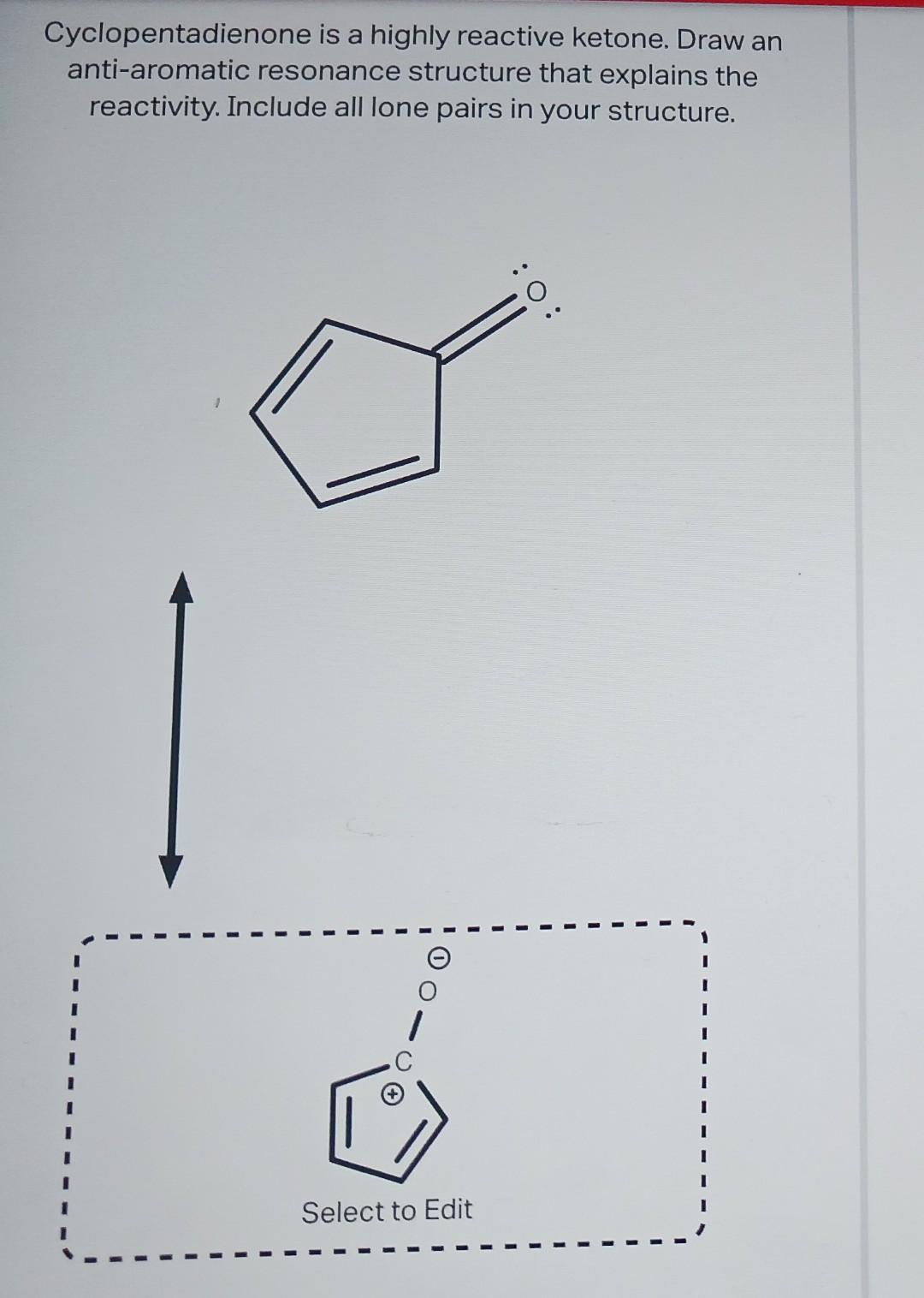 Solved Cyclopentadienone is a highly reactive ketone. Draw | Chegg.com