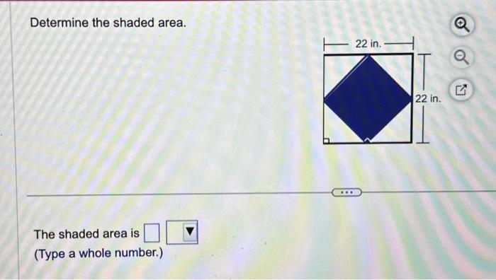 Solved Determine the shaded area. The shaded area is (Type a | Chegg.com