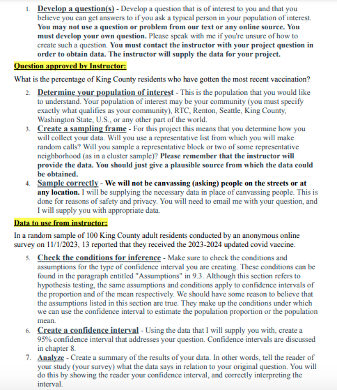 Solved 1. Develop a question(s) - Develop a question that is | Chegg.com