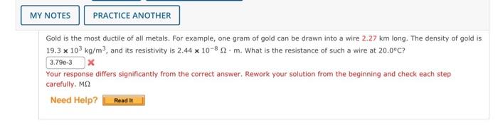 Solved Gold is the most ductile of all metals. For example, | Chegg.com