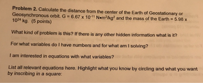 Solved Problem 2. Calculate the distance from the center of | Chegg.com