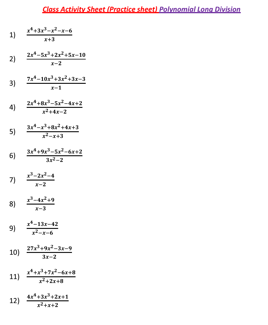 Solved Polynomial Long | Chegg.com