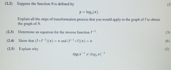 (2.2) ﻿Suppose the function h ﻿is defined | Chegg.com