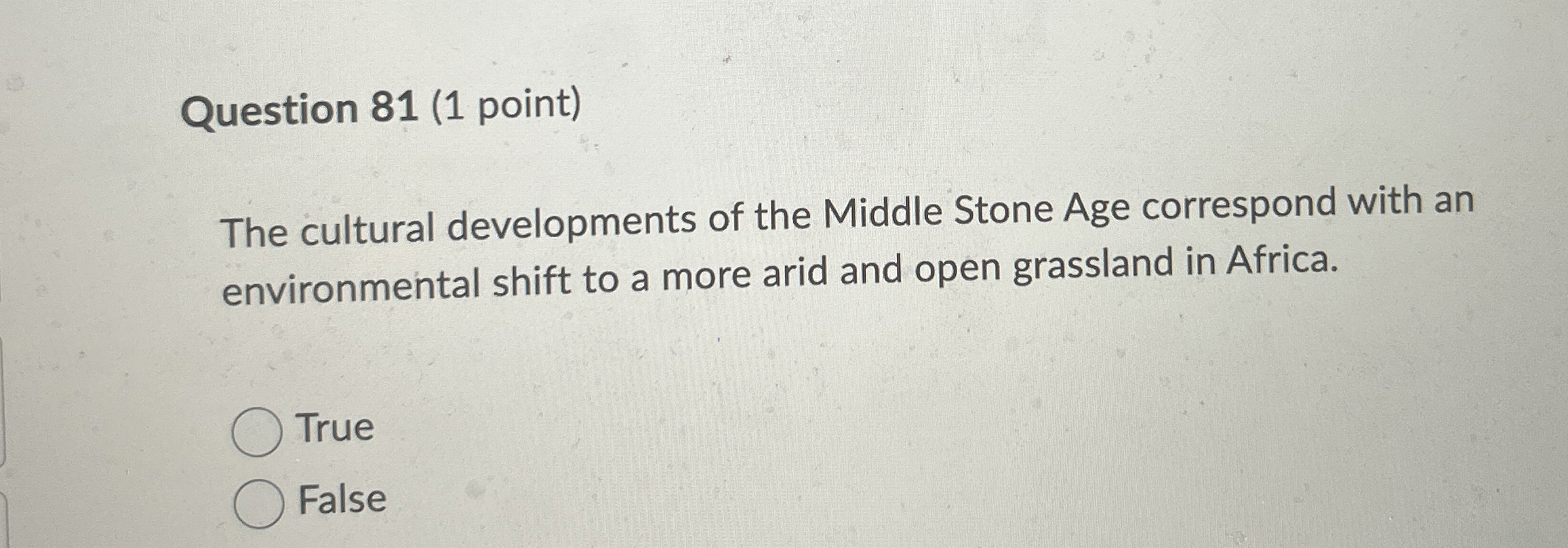 Solved Question 81 (1 ﻿point)The cultural developments of | Chegg.com