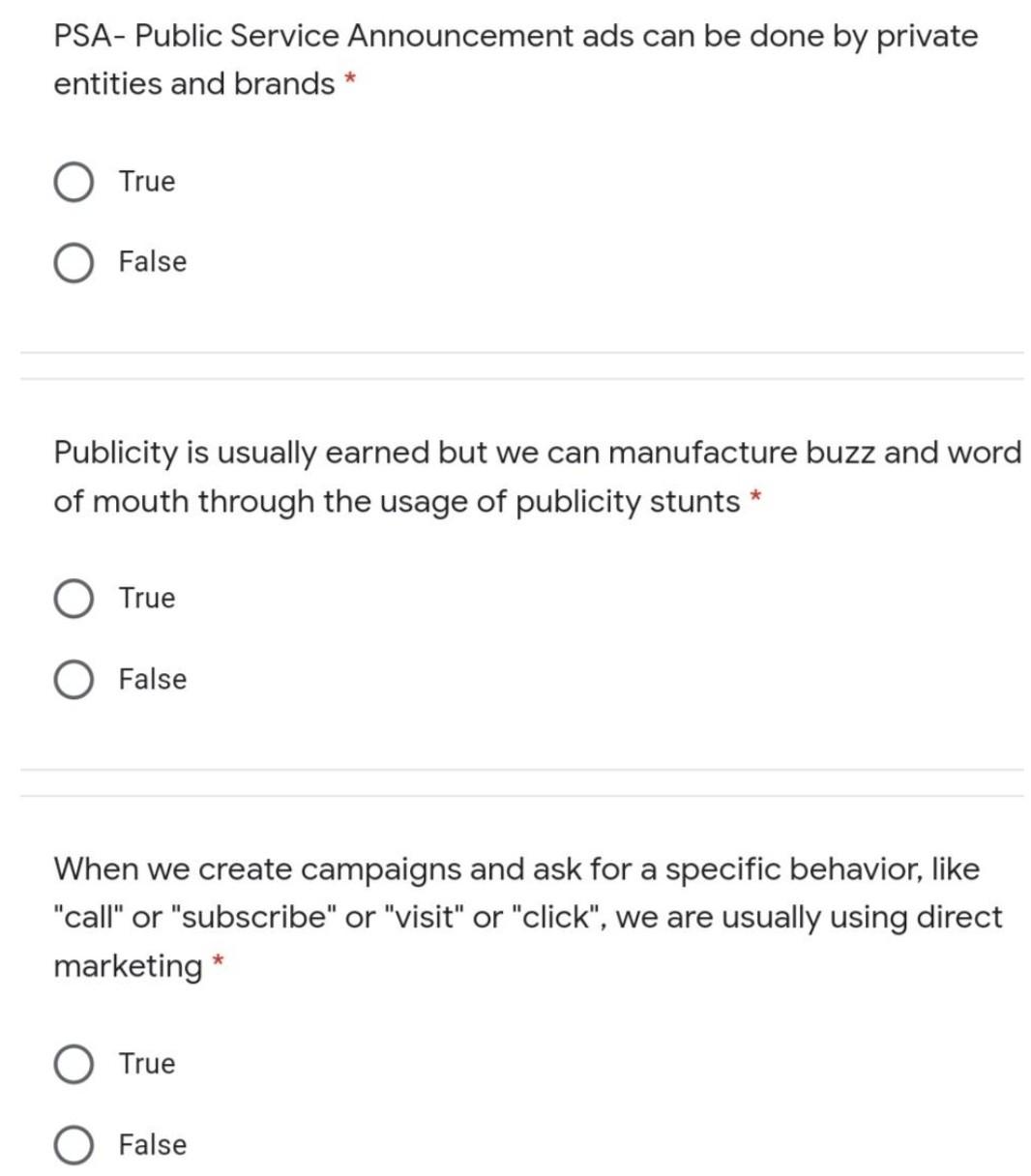 Solved PSA- Public Service Announcement ads can be done by | Chegg.com