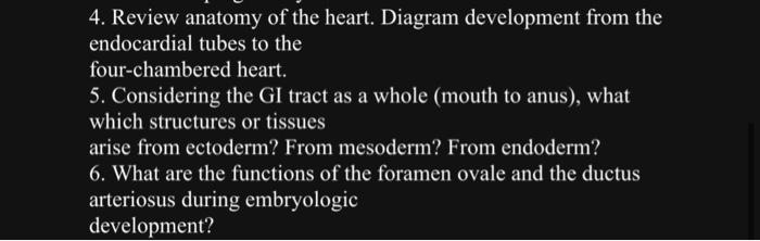 Solved 4. Review anatomy of the heart. Diagram development | Chegg.com