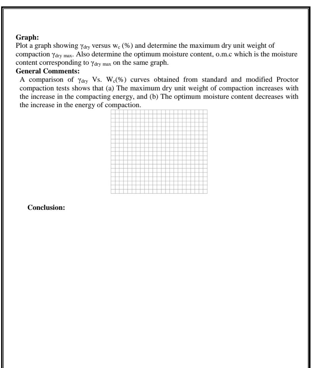Solved LaB soil..proctor compaction test ..solve all part | Chegg.com