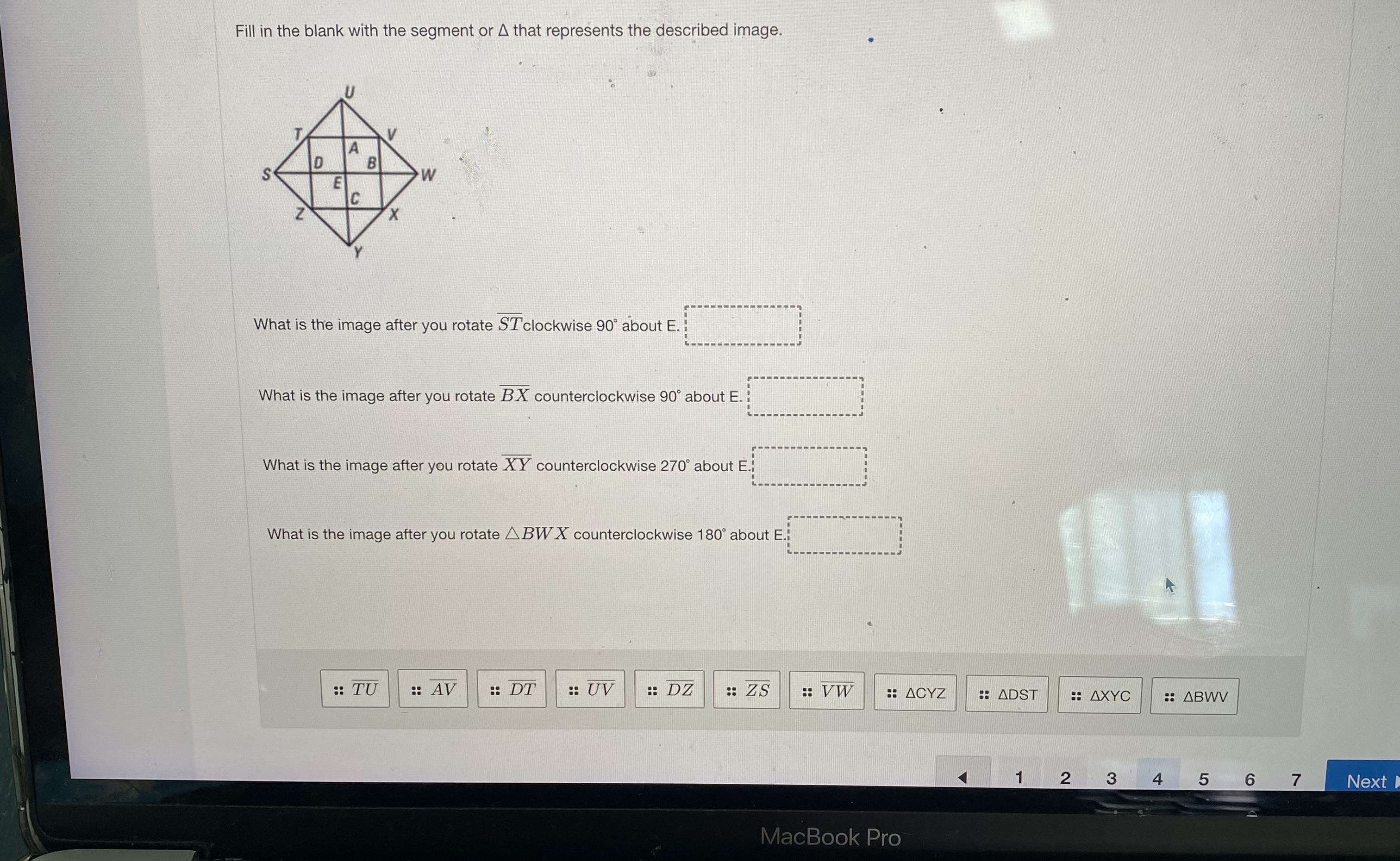 Solved Fill in the blank with the segment or Δ ﻿that | Chegg.com