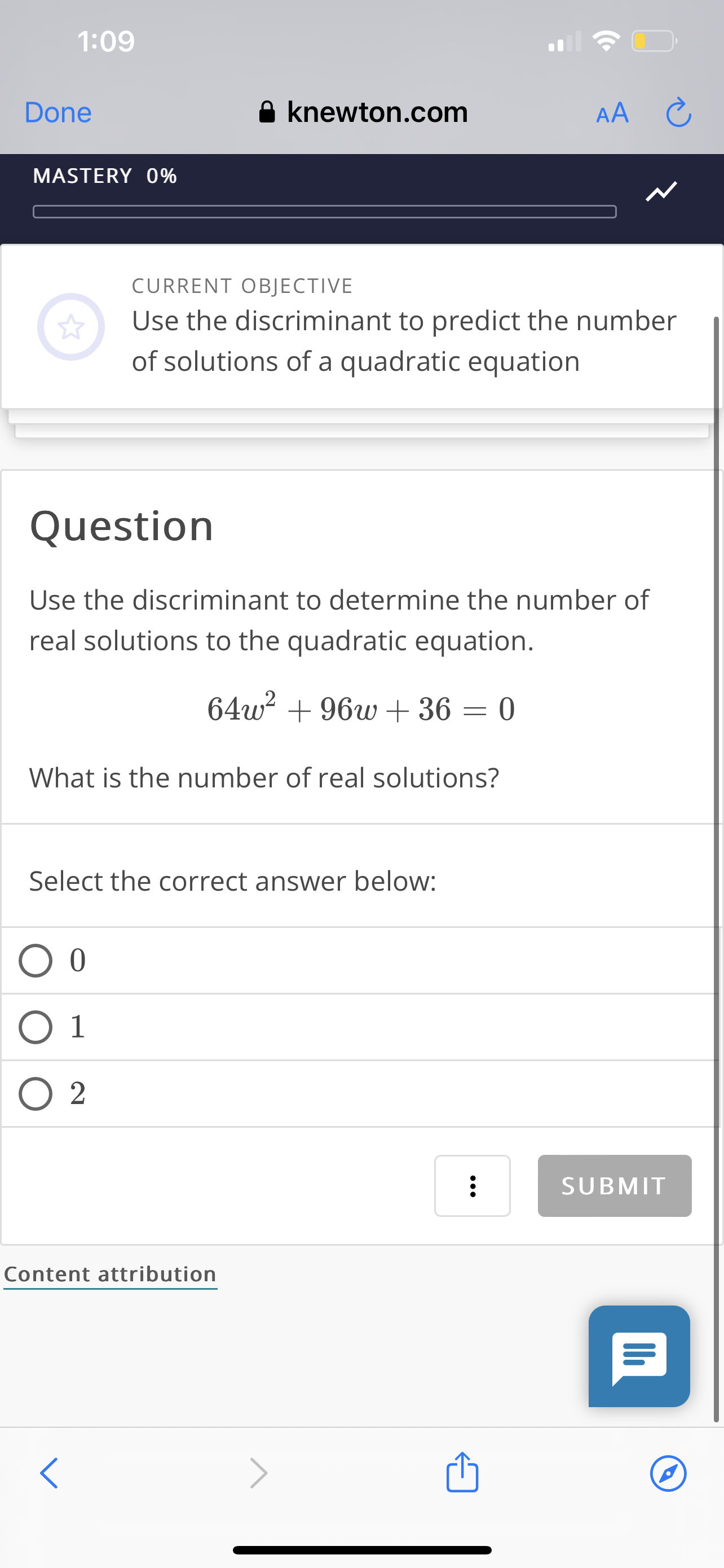 Solved Doneknewton.comMASTERY 0%CURRENT OBJECTIVEUse the | Chegg.com