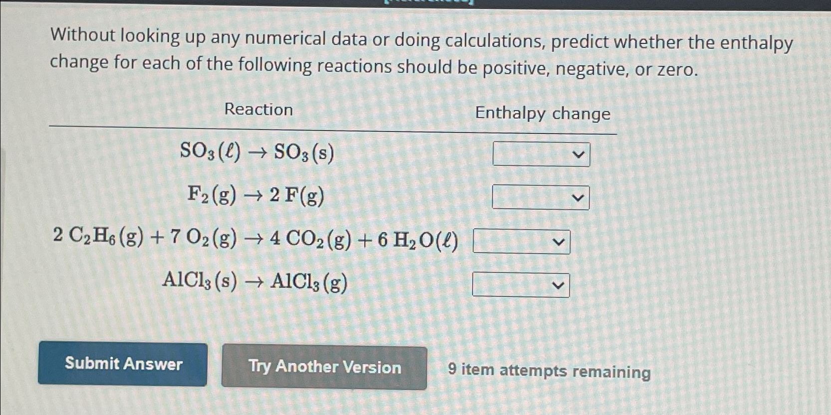Solved Without looking up any numerical data or doing | Chegg.com