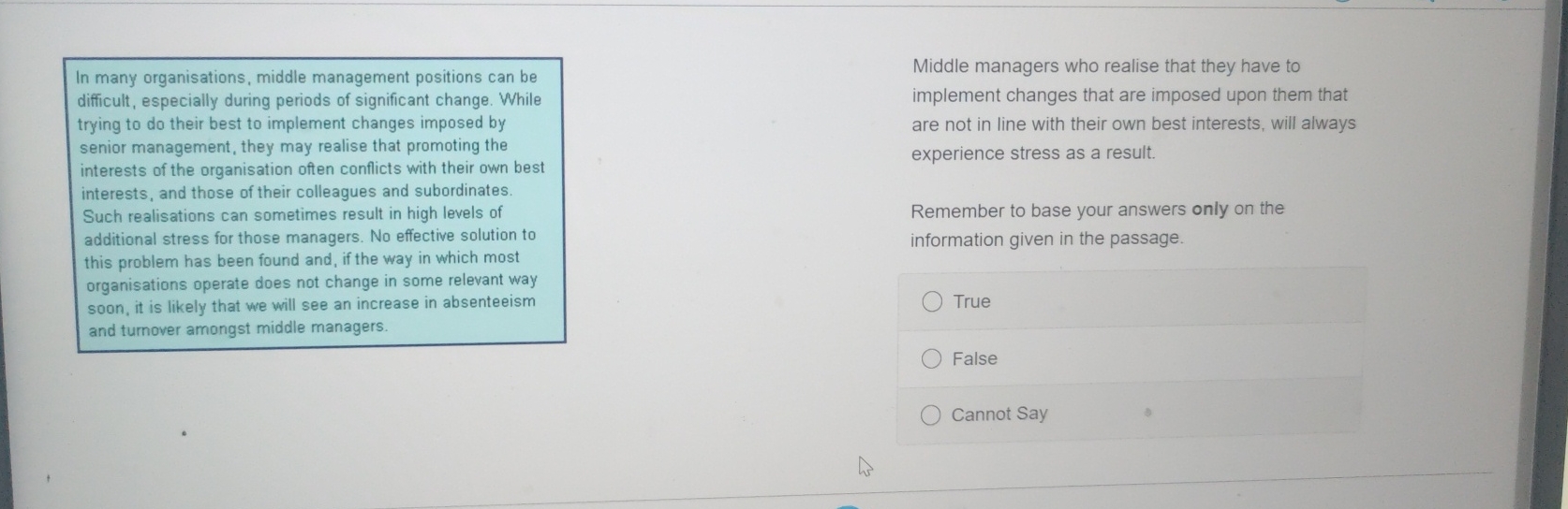 Solved How to solve In many organisations, middle management | Chegg.com