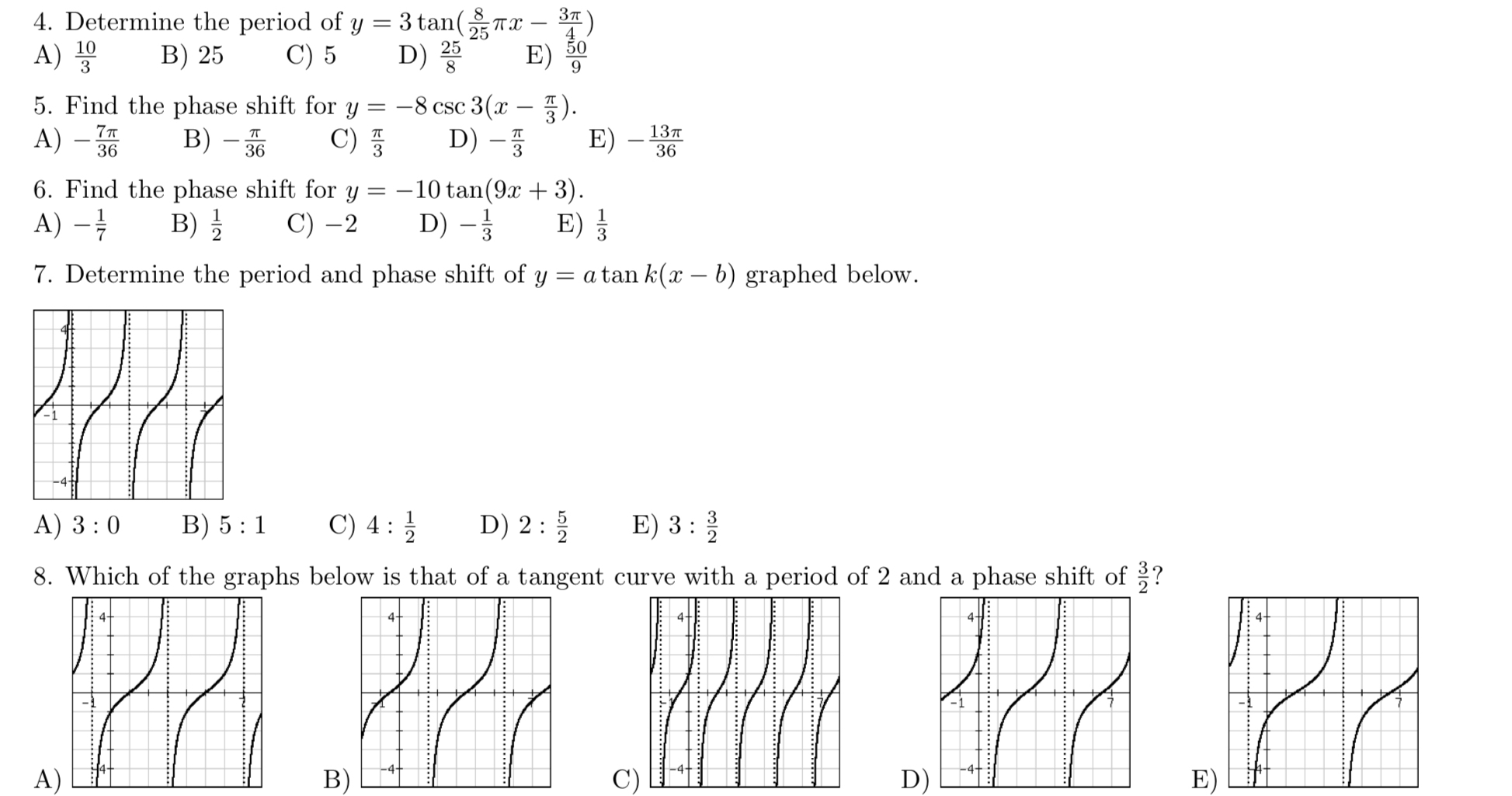 Solved PLEASE ANSWER ALL 5 ﻿QUESTIONS!! Determine the | Chegg.com