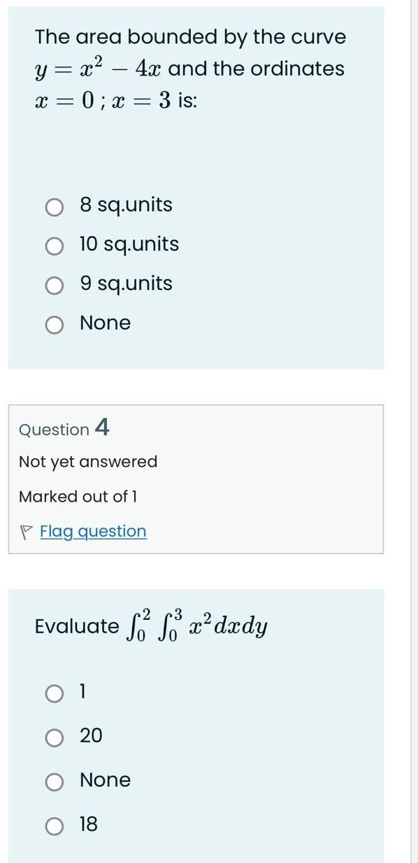 Solved The area bounded by the curve y=x2−4x and the | Chegg.com