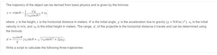 Solved Matlab Grader: projectile motion (hard) Projectile | Chegg.com Solved Matlab Grader: projectile motion (hard) Projectile | Chegg.com