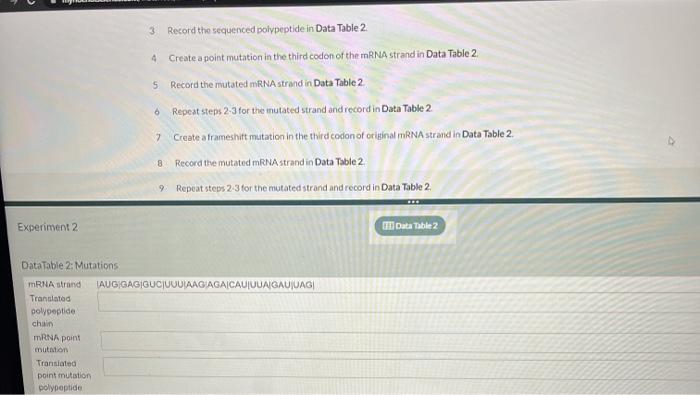 Solved sequenced polypeptide, mutation in third codon of | Chegg.com