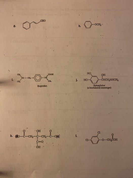 Solved 1. Identify all the functional groups in the | Chegg.com