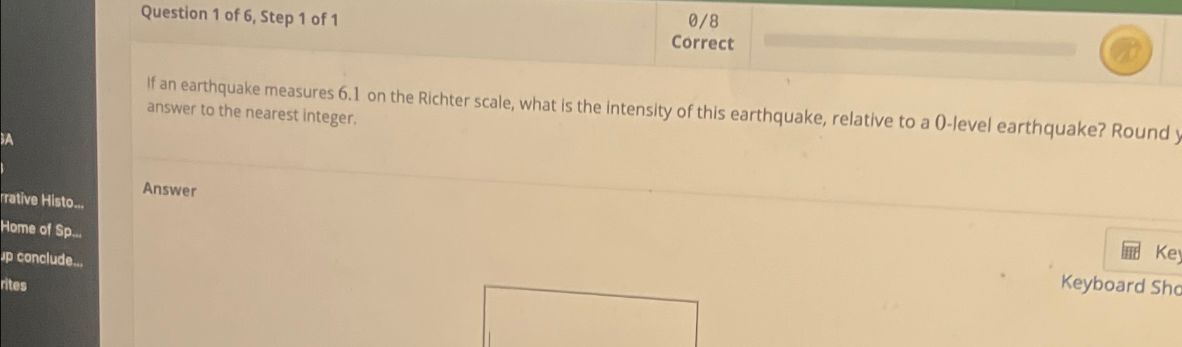 Solved Question 1 ﻿of 6, ﻿Step 1 ﻿of 108CorrectIf an | Chegg.com