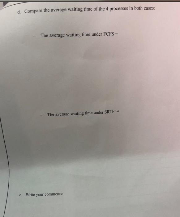 Solved B) On a system using preemptive scheduling, processes | Chegg.com