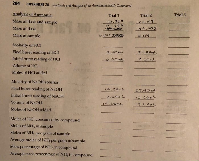 EXERCISE 20 NAME LAB SECTION DATE Report on Part !! | Chegg.com