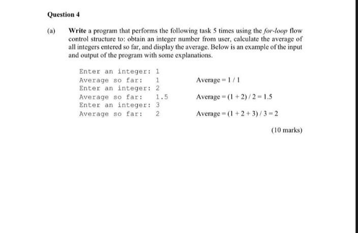 Solved Question 4 Write A Program That Performs The 0054