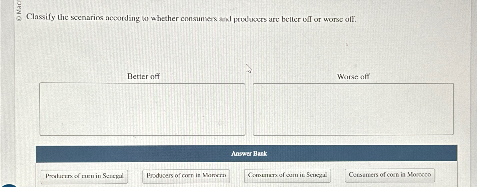 Solved ∑0∞Classify the scenarios according to whether | Chegg.com