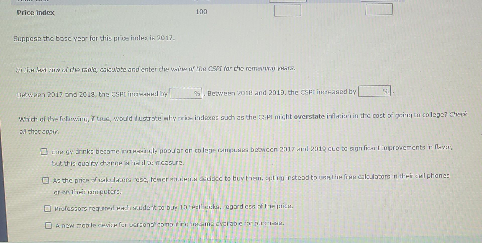 Solved 6. Calculating inflation using a simple price index | Chegg.com