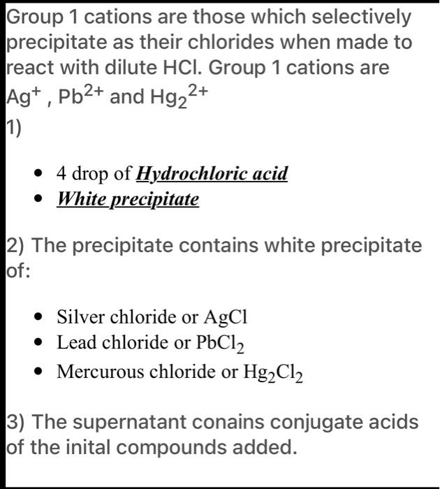 Solved UNKNOWN: BG1 6 M Hydrochloric acid (HCI) test: White | Chegg.com