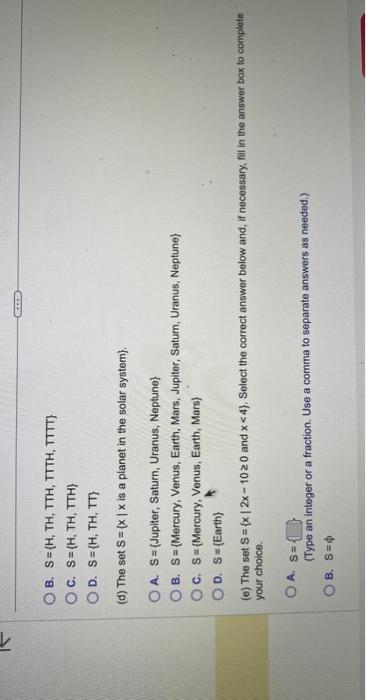 Solved List the elements of each of the following sample | Chegg.com