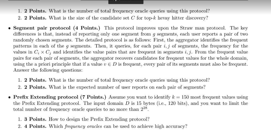 Solved Task 1 Frequency Oracle 10 Points We Want Each 
