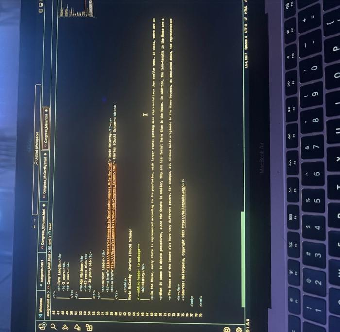 Solved A Create A Css File Named Congresscss You Will Be 
