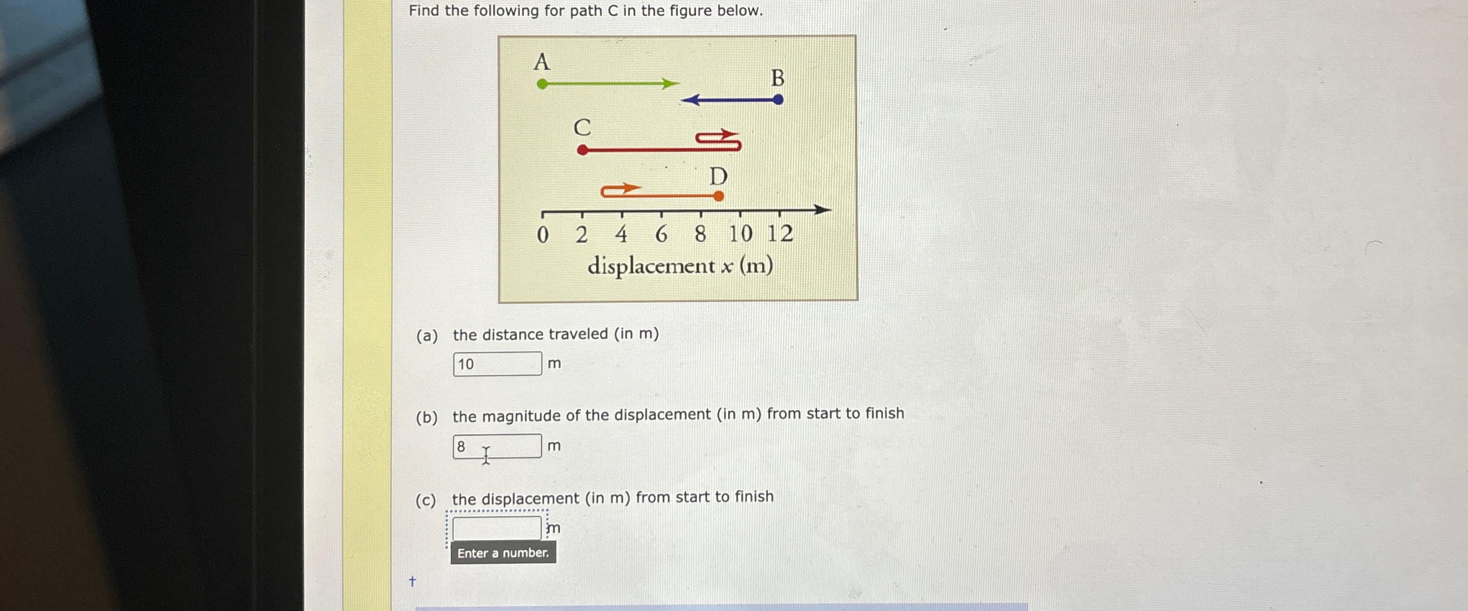 Solved Find the following for path C in the figure | Chegg.com