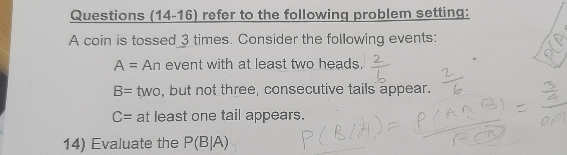 Solved Questions (14-16) ﻿refer to the following problem | Chegg.com