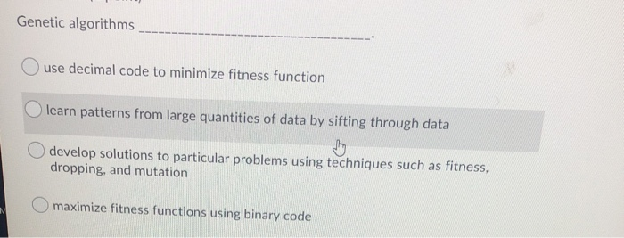 Solved Genetic algorithms use decimal code to minimize | Chegg.com