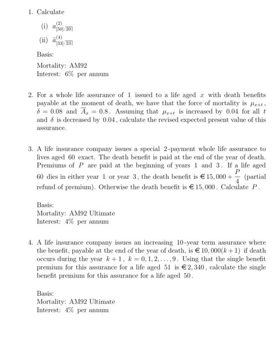 Solved 1. Calculate (2) (i) a[50]: 201 (4) [33]: 23 (ii) ä | Chegg.com