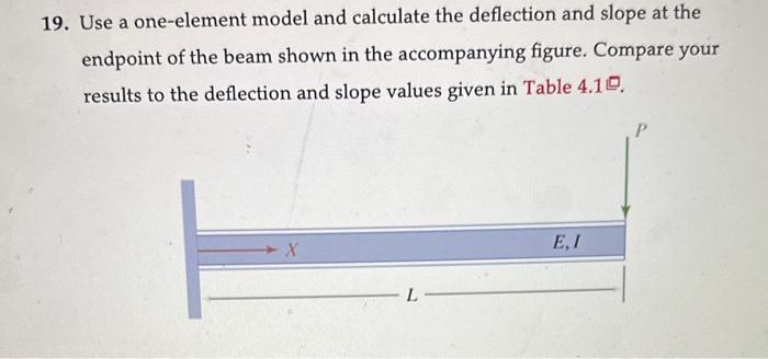 Solved 19. Use a one-element model and calculate the | Chegg.com