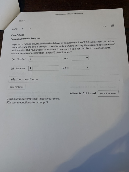 Solved NWP Assement Player App HW 8 -12 4 of 8 View | Chegg.com