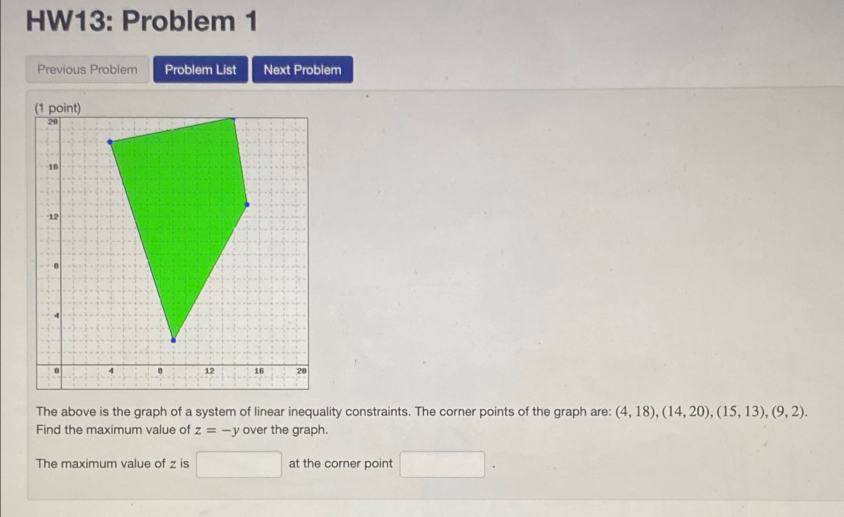 Solved HW13: Problem 1The above is the graph of a system of | Chegg.com