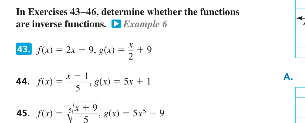 Solved In Exercises 43-46, ﻿determine whether the functions | Chegg.com