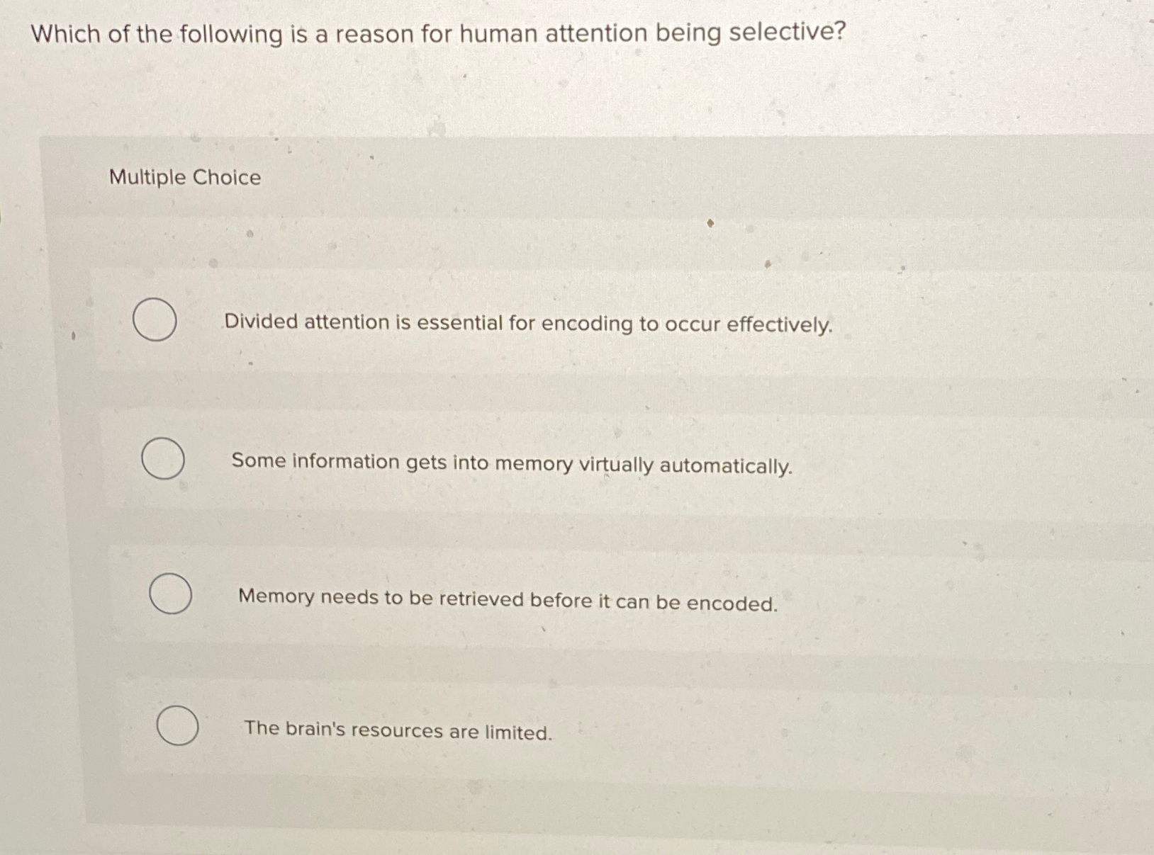Solved Which of the following is a reason for human | Chegg.com