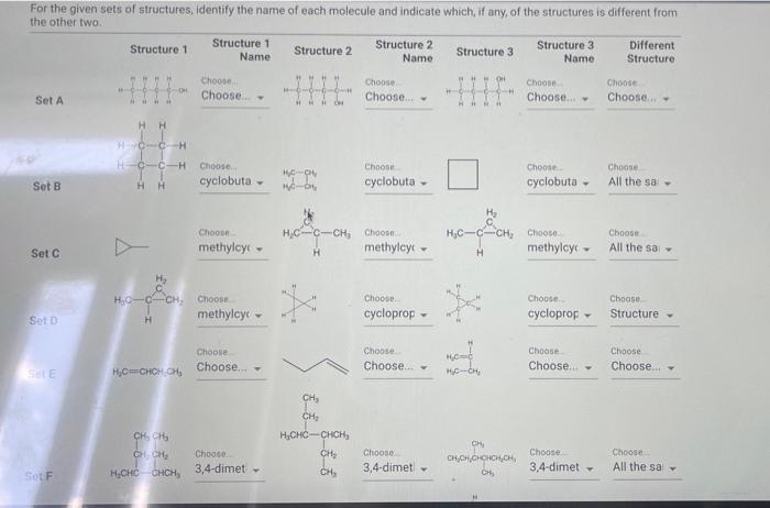 1. With your model set construct propane, C3H8. Draw | Chegg.com