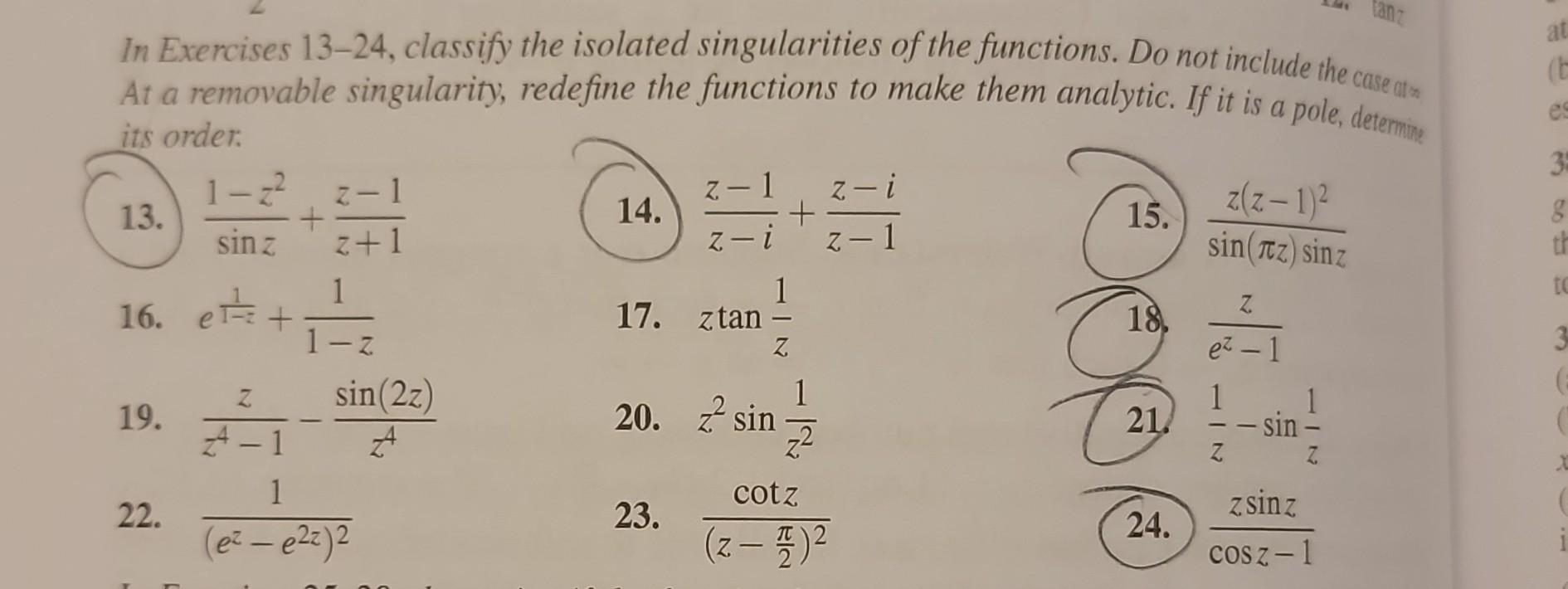 Solved In Exercises 13-24, classify the isolated | Chegg.com