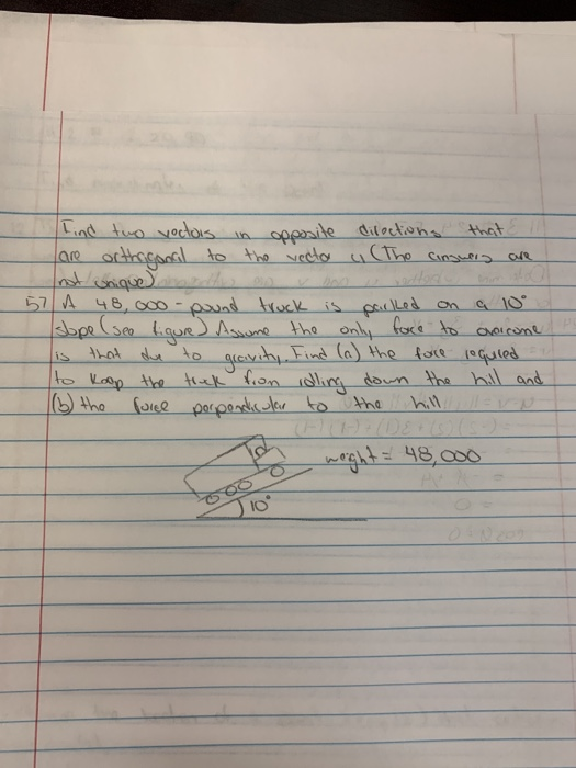 Solved find two voctors in opposite directions that are | Chegg.com