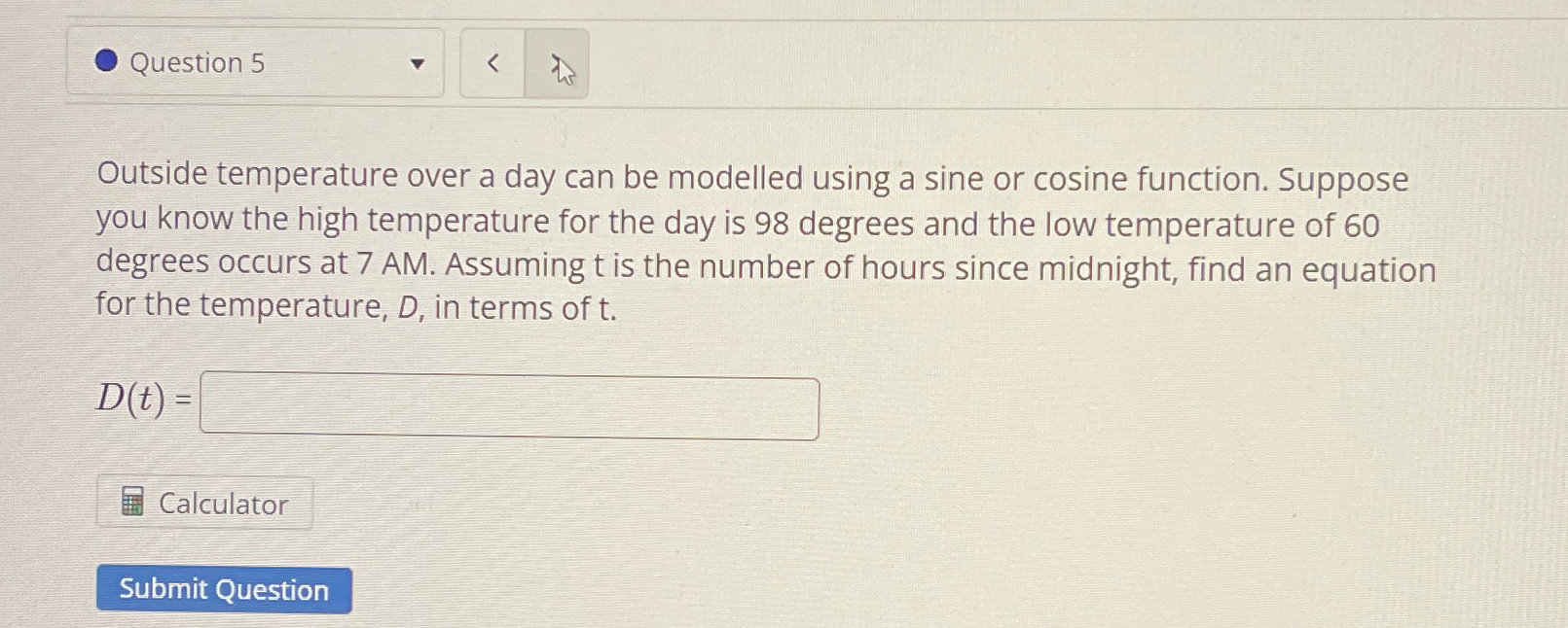 Solved Outside temperature over a day can be modelled using | Chegg.com
