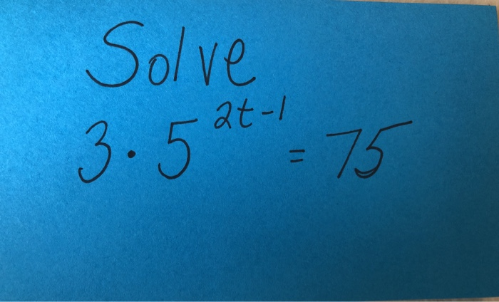 Solved Solve 3. 5 at 75 at-/ | Chegg.com