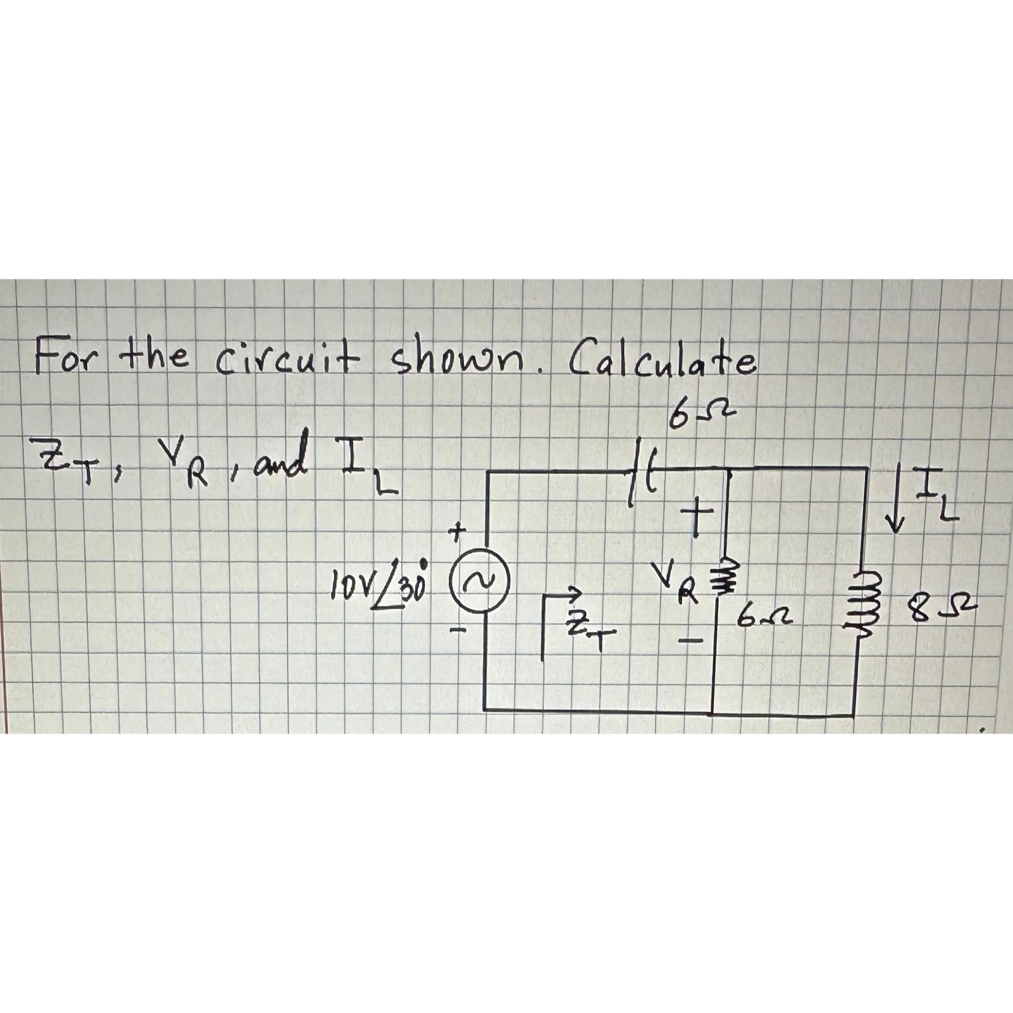 Solved For the circuit shown. Calculate | Chegg.com
