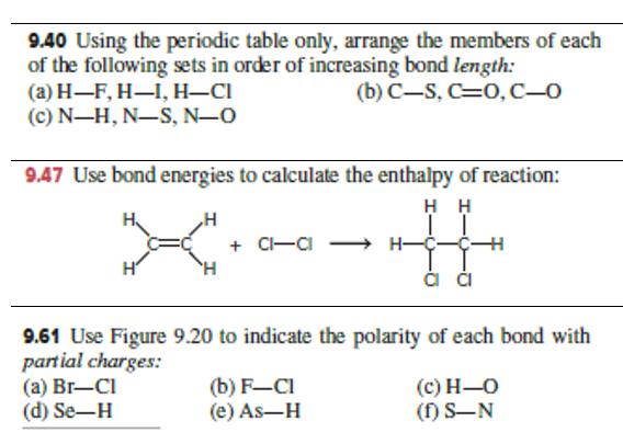 Solved 9.40 ﻿Using the periodic table only, arrange the | Chegg.com