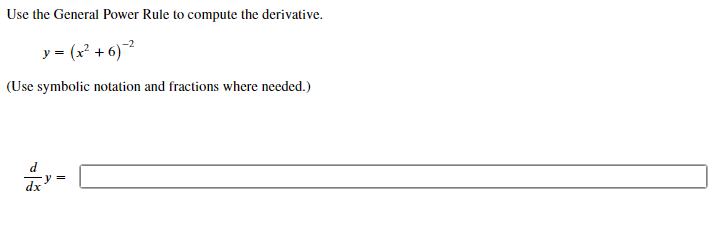 Solved Use the General Power Rule to compute the | Chegg.com