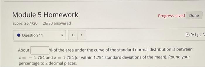 Solved Module 5 Homework Score: 26.4/30 26/30 answered | Chegg.com