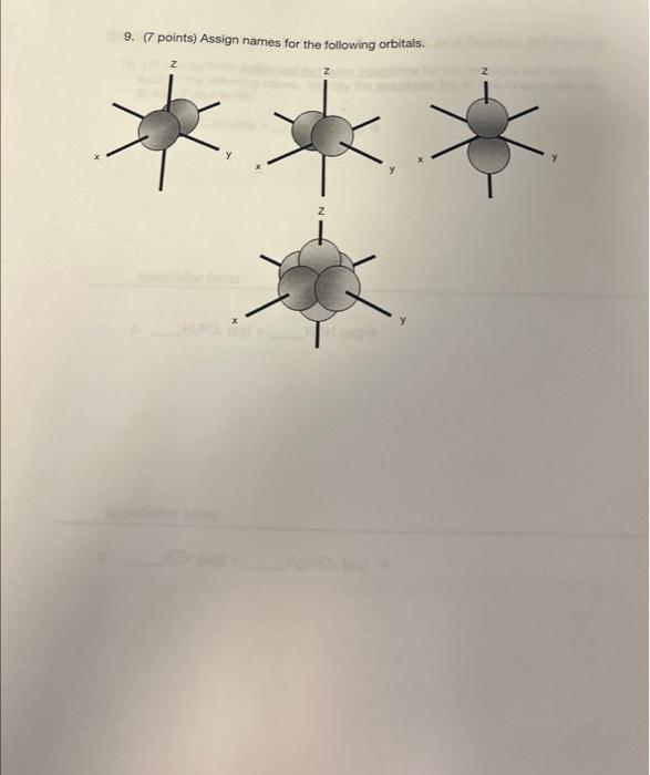 Solved 9. (7 points) Assign names for the following | Chegg.com