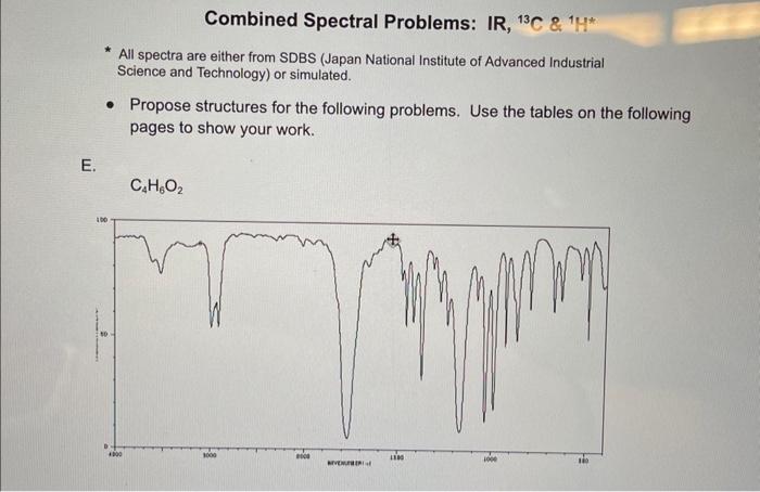 Solved Combined Spectral Problems: IR, 13C&1H∗ * All spectra | Chegg.com
